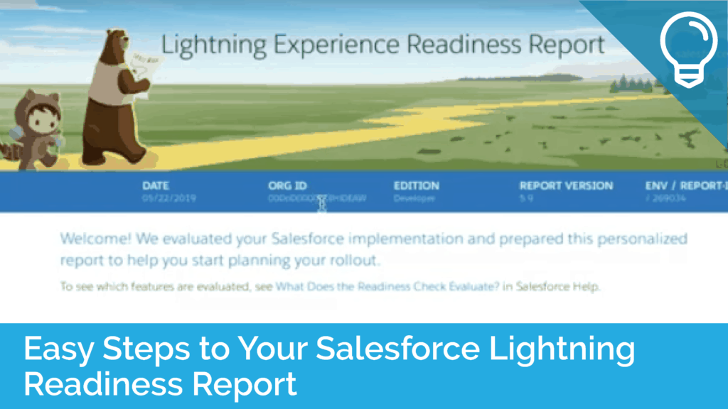 How-to Video: Download a Salesforce Lightning Readiness Report | AdVic